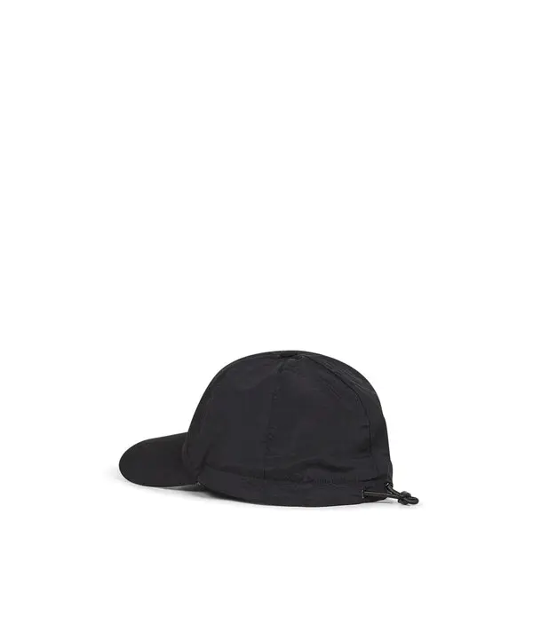 Stone Island Baseball Cap With Embossed Logo - Black
