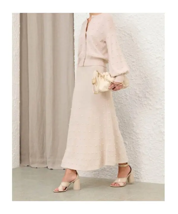 Zimmermann Hypnotic" Beaded Cardigan - Chalk