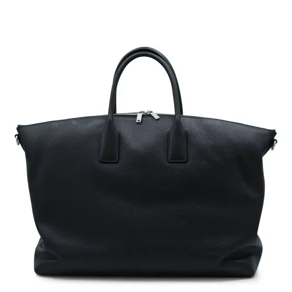 Saint Laurent Logo Stamp Zip-up Tote Bag