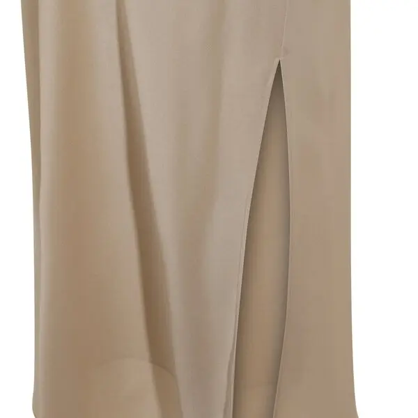 Brunello Cucinelli Maxi Skirt With Side Slits - Nude