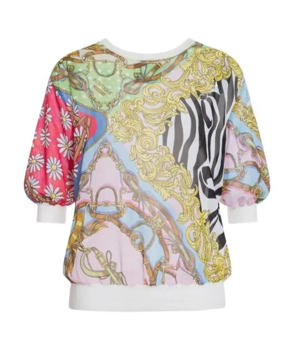 Moschino Mix Scarf Pattern Sweater