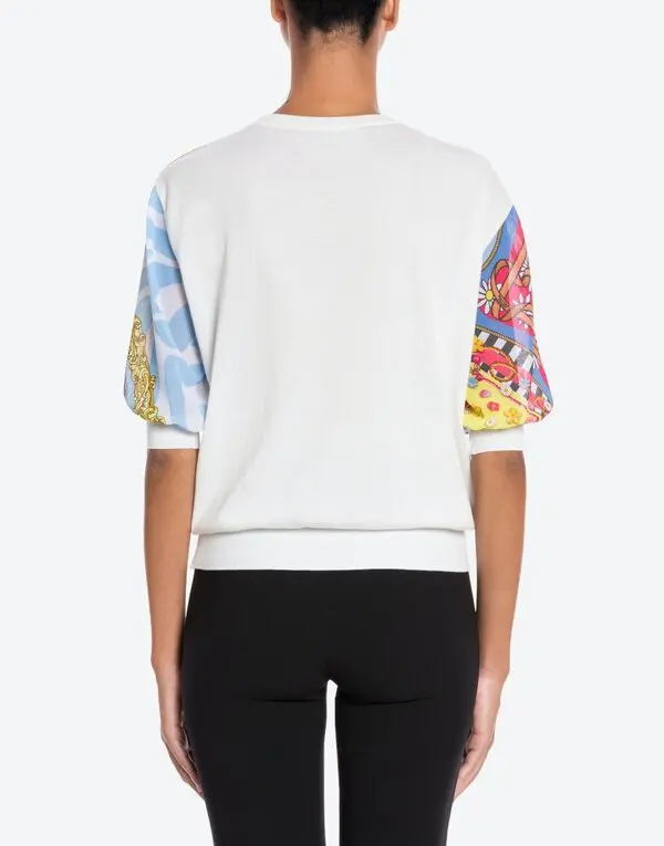 Moschino Mix Scarf Pattern Sweater