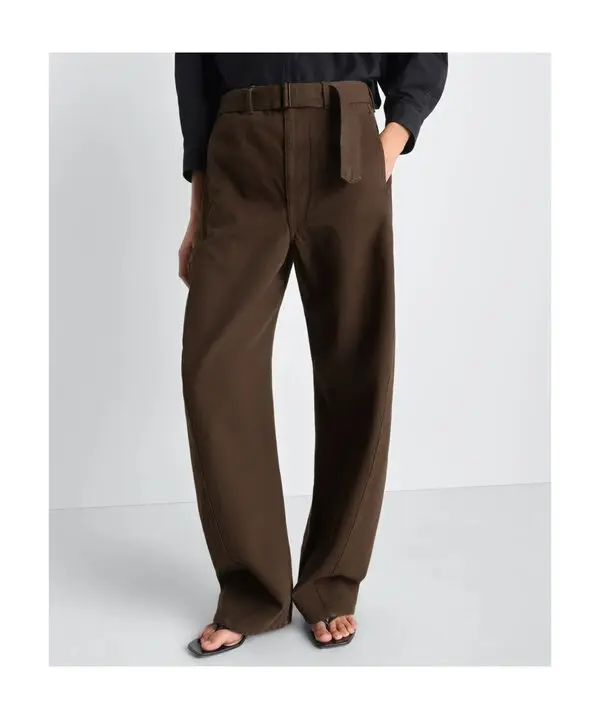 LEMAIRE Twisted Belted Straight Cut Pants