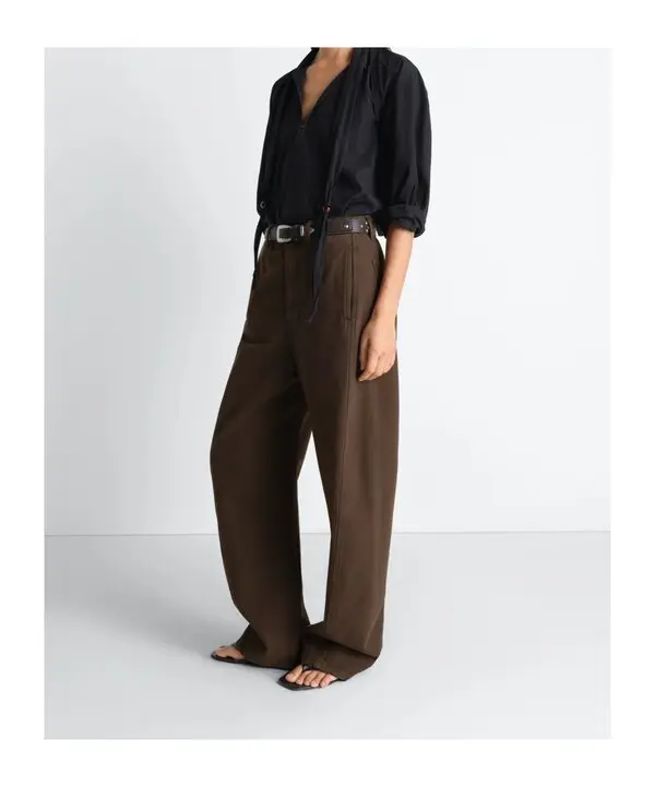 LEMAIRE Twisted Belted Straight Cut Pants
