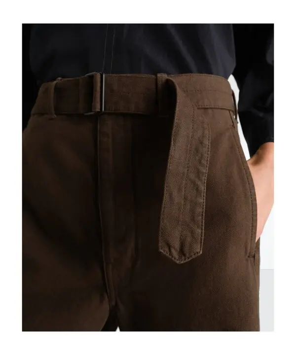 LEMAIRE Twisted Belted Straight Cut Pants