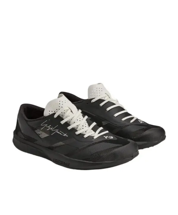 Y3 X Adidas Adizero Rc6 Lace-up Sneakers - Black / Off White