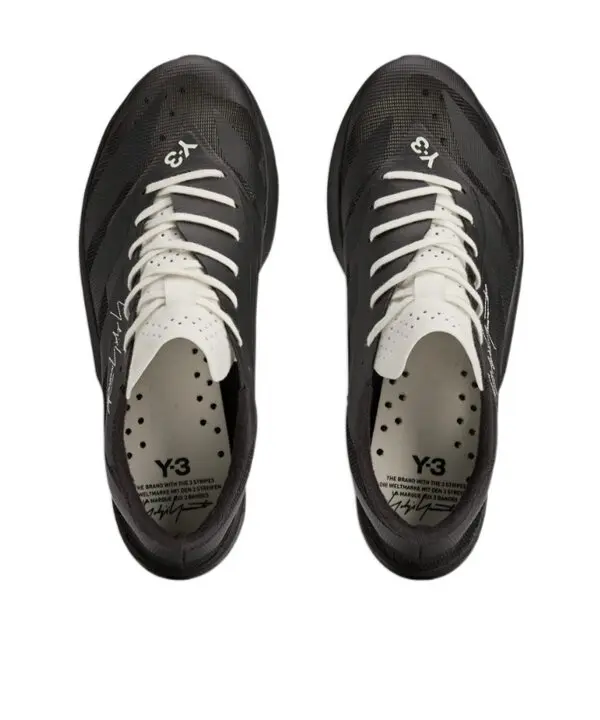 Y3 X Adidas Adizero Rc6 Lace-up Sneakers - Black / Off White