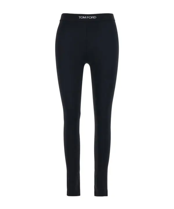 TOM FORD Lustrous Jersey Signature Leggings - Black