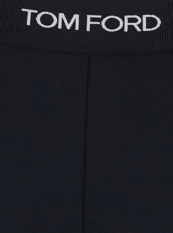 TOM FORD Lustrous Jersey Signature Leggings - Black