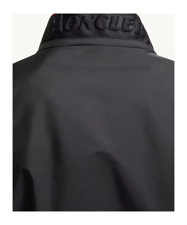 Moncler Reppe Logo Patch Bomber Jacket - Black