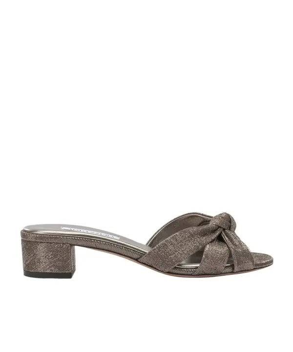 AQUAZZURA Nina 35 Knotted Mules