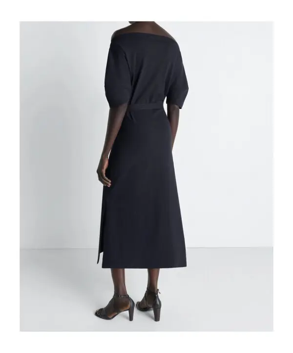 LEMAIRE Off-shoulder Short Sleeve Dress - Urchin