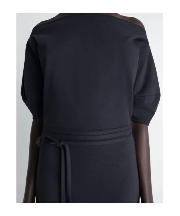 LEMAIRE Off-shoulder Short Sleeve Dress - Urchin