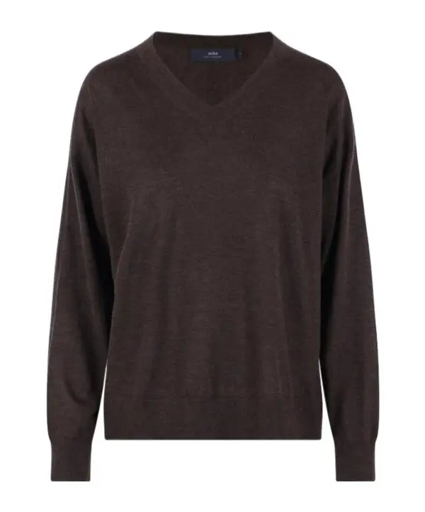 Arch4 V-neck Ribbed Knit Sweater