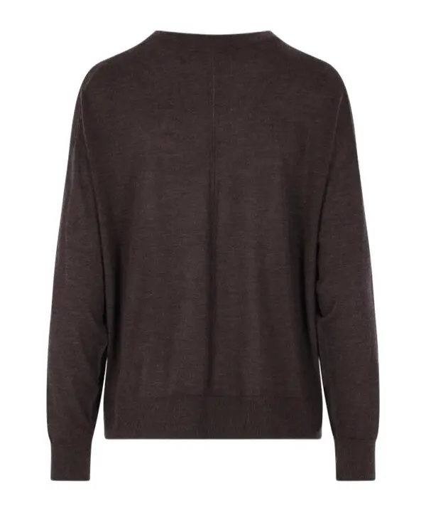 Arch4 V-neck Ribbed Knit Sweater