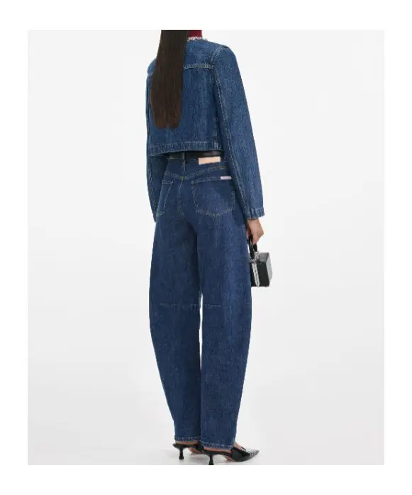 SELF-PORTRAIT Embellished-pocket Denim Jacket
