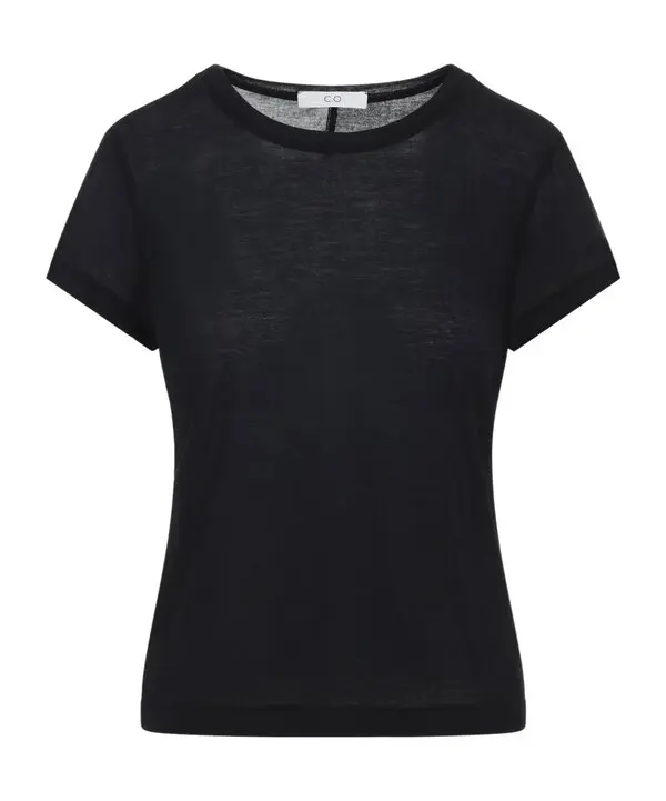 Co Fitted T-shirt With Crew Neck And Short Sleeves