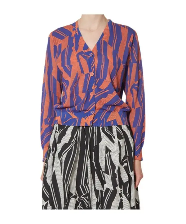 Dries Van Noten V-neck Knitwear With Fabric-covered Buttons