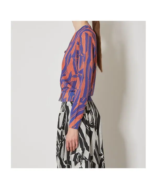Dries Van Noten V-neck Knitwear With Fabric-covered Buttons