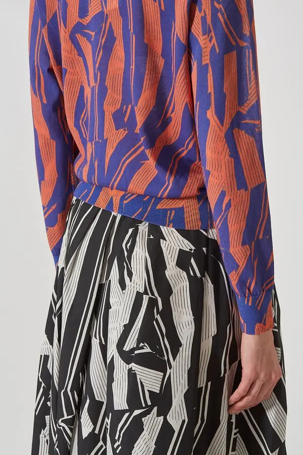 Dries Van Noten V-neck Knitwear With Fabric-covered Buttons