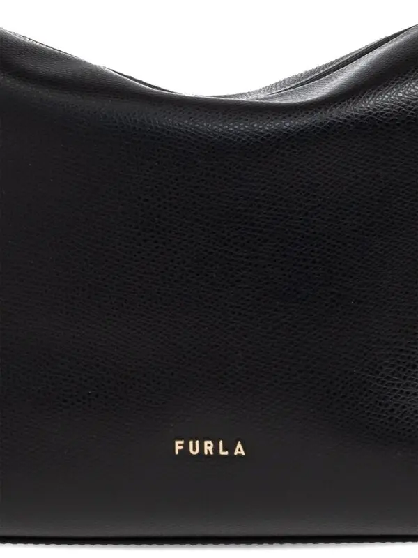Furla Tonie Zip-up Small Shoulder Bag - Black