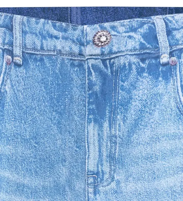 Liu Jo Distressed Lace-trimmed Jeans