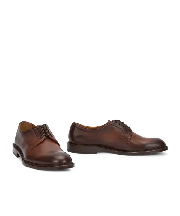 DOUCAL'S Plain Derby Shoes - Brown