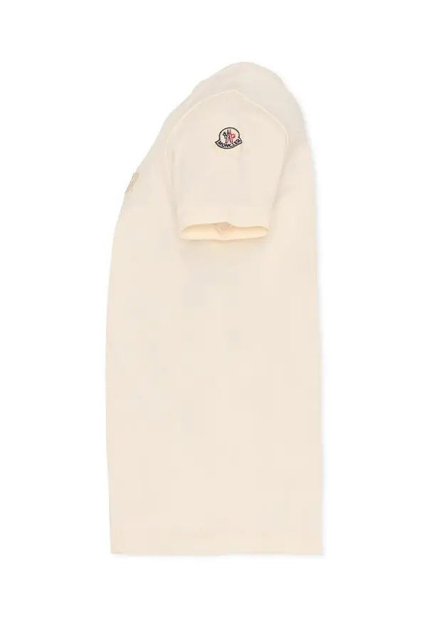 Moncler Logo Embroidered Crewneck T-shirt