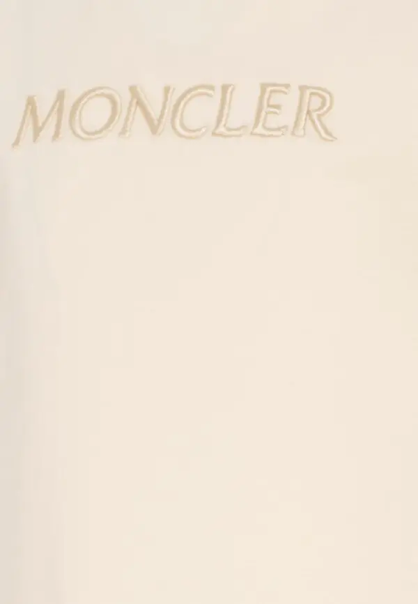 Moncler Logo Embroidered Crewneck T-shirt