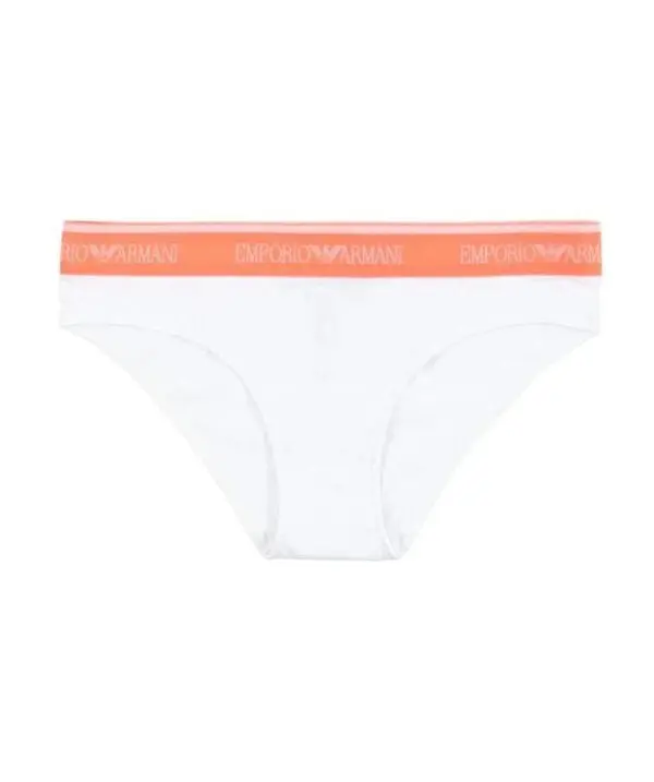 Emporio Armani Logo Embroidered Underwear - White