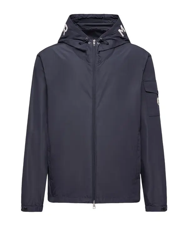 Moncler Logo Hooded Zip-up Jacket