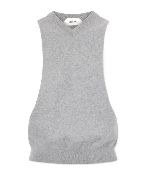 Versace Cut-out Sleeveless Top