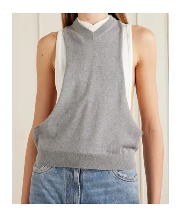 Versace Cut-out Sleeveless Top