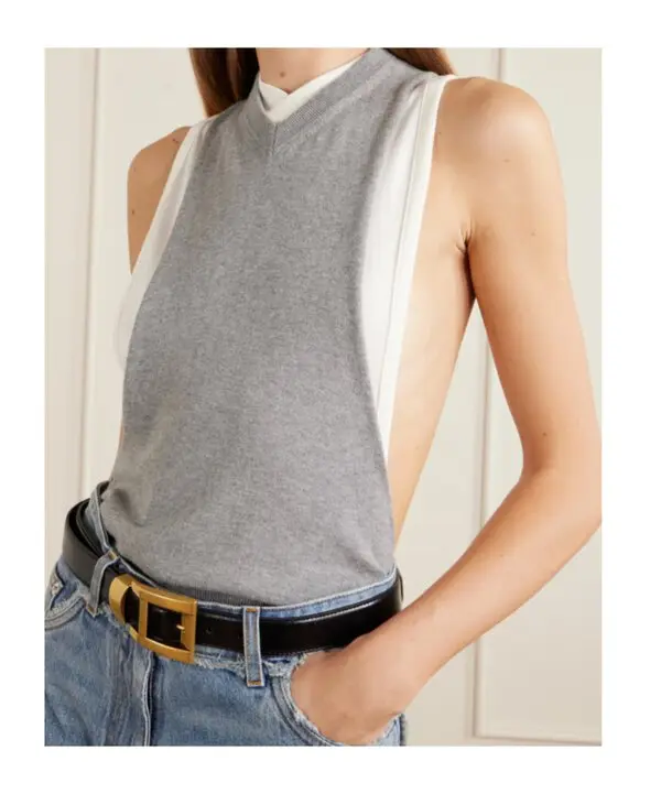 Versace Cut-out Sleeveless Top
