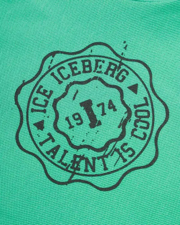 Iceberg Logo Polo Shirt - Green