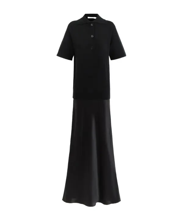 Christopher Esber Short Sleeve Collared Dress