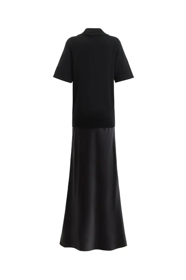 Christopher Esber Short Sleeve Collared Dress