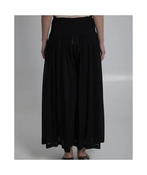 THE ROW Berenice Pleated Wide-leg Pants - Black