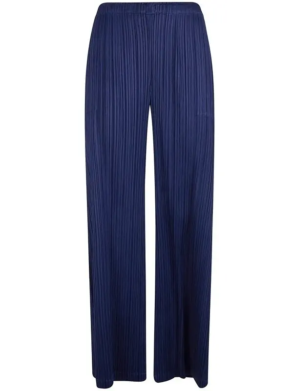 Issey Miyake Wide Leg Pleated Trousers