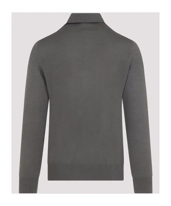 Zegna Long-sleeved Polo Shirt - Black