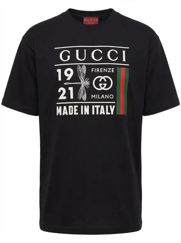 Gucci Logo Printed Crewneck T-shirt
