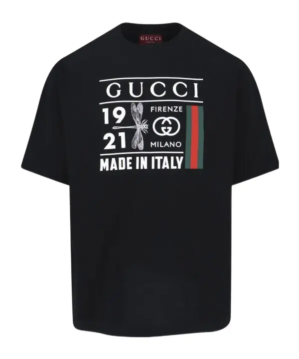 Gucci Logo Printed Crewneck T-shirt