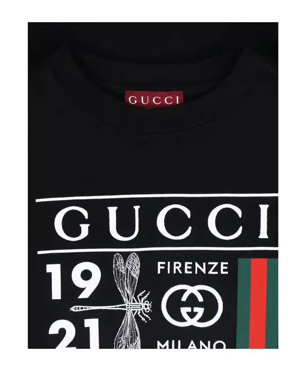 Gucci Logo Printed Crewneck T-shirt