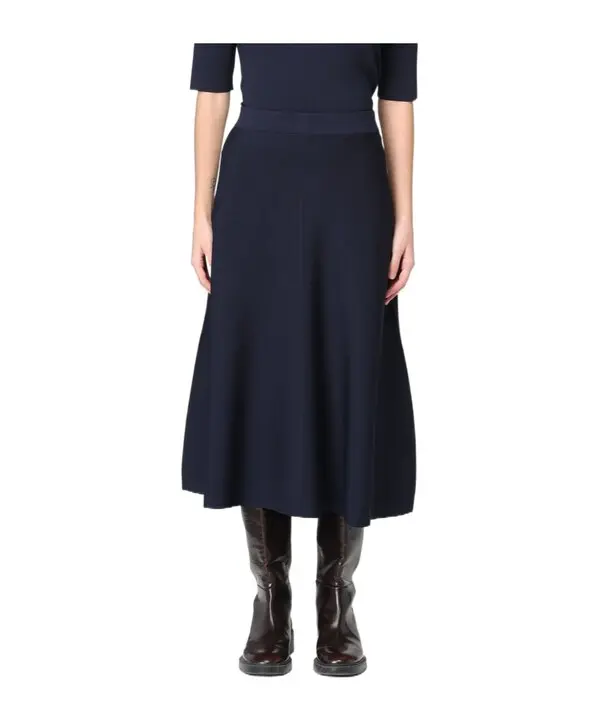 Max Mara Knitted A-line Midi Skirt