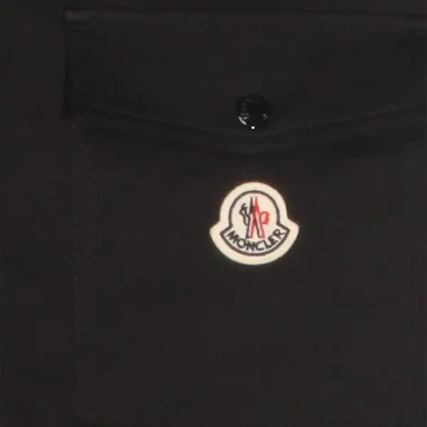 Moncler Zip-up Gabardine Shirt Jacket - Black