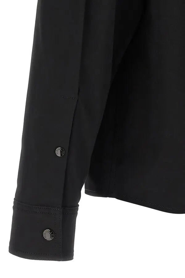 Moncler Zip-up Gabardine Shirt Jacket - Black