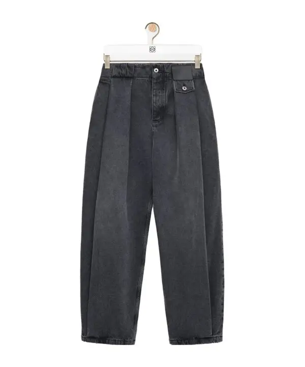 Loewe Mid-rise Straight-leg Pleated Trousers