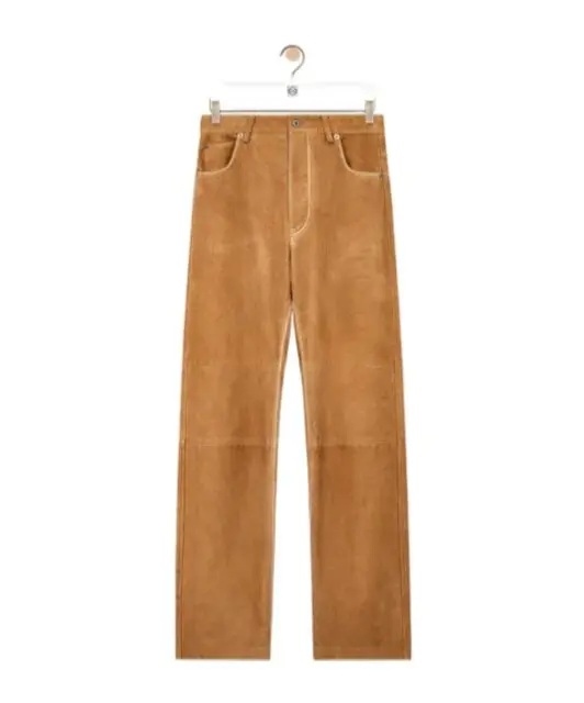 Loewe Straight Leg Casual Pants - Camel
