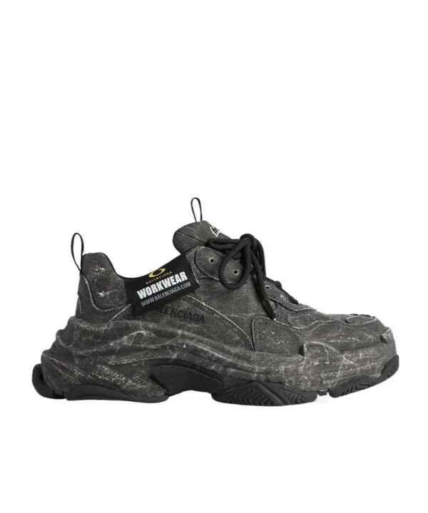 Balenciaga Triple S Lace-up Sneakers - Black