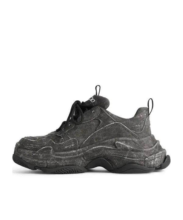 Balenciaga Triple S Lace-up Sneakers - Black